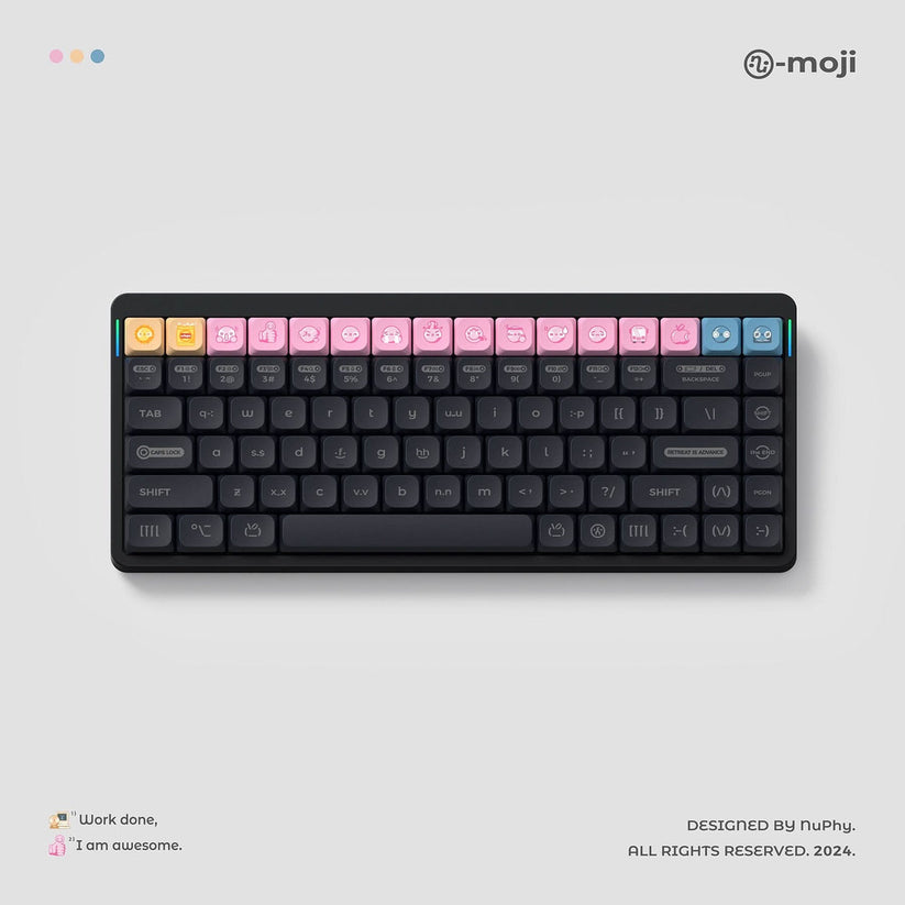 Nuphy Low-Profile Numoji nSA Dye-Sub PBT Keycaps (149 Keys) | Premium ...