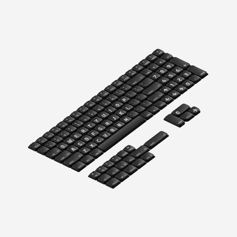 NuPhy Low-Profile Canopus Shine-through nSA Keycaps - 121 keys(Black ...